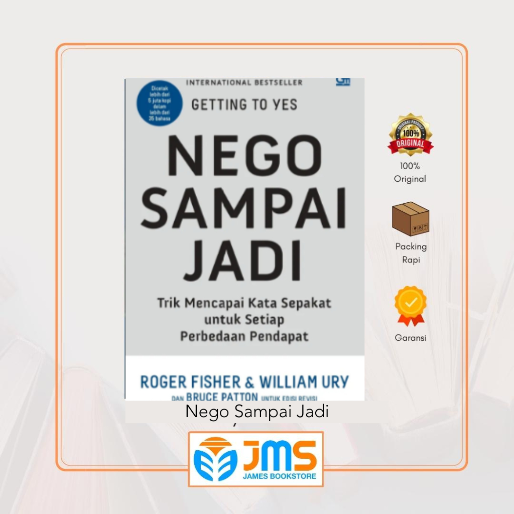 Jual Buku Self Improvement Nego Sampai Jadi Trik Mencapai Kata Sepakat untuk Setiap Perbedaan ...