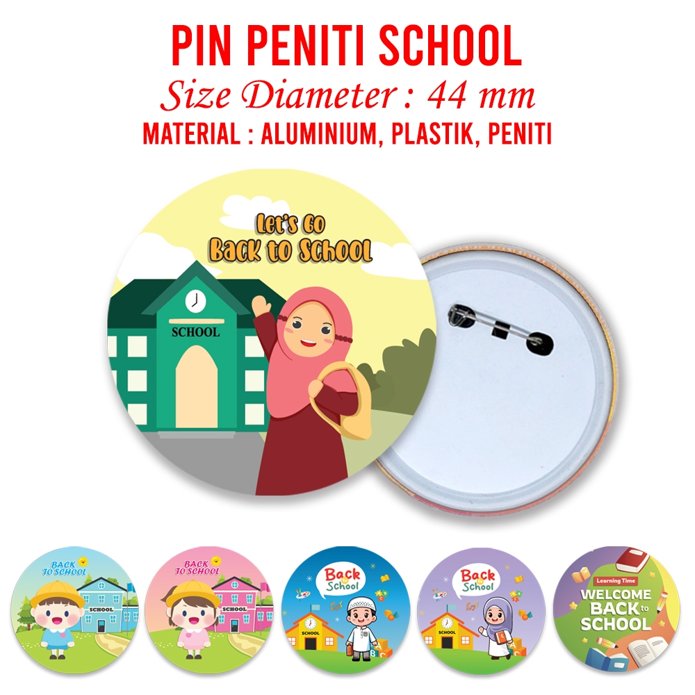 Jual Pin Peniti Seri School Souvenir Aneka Motif Hadiah Tema Sekolah ...