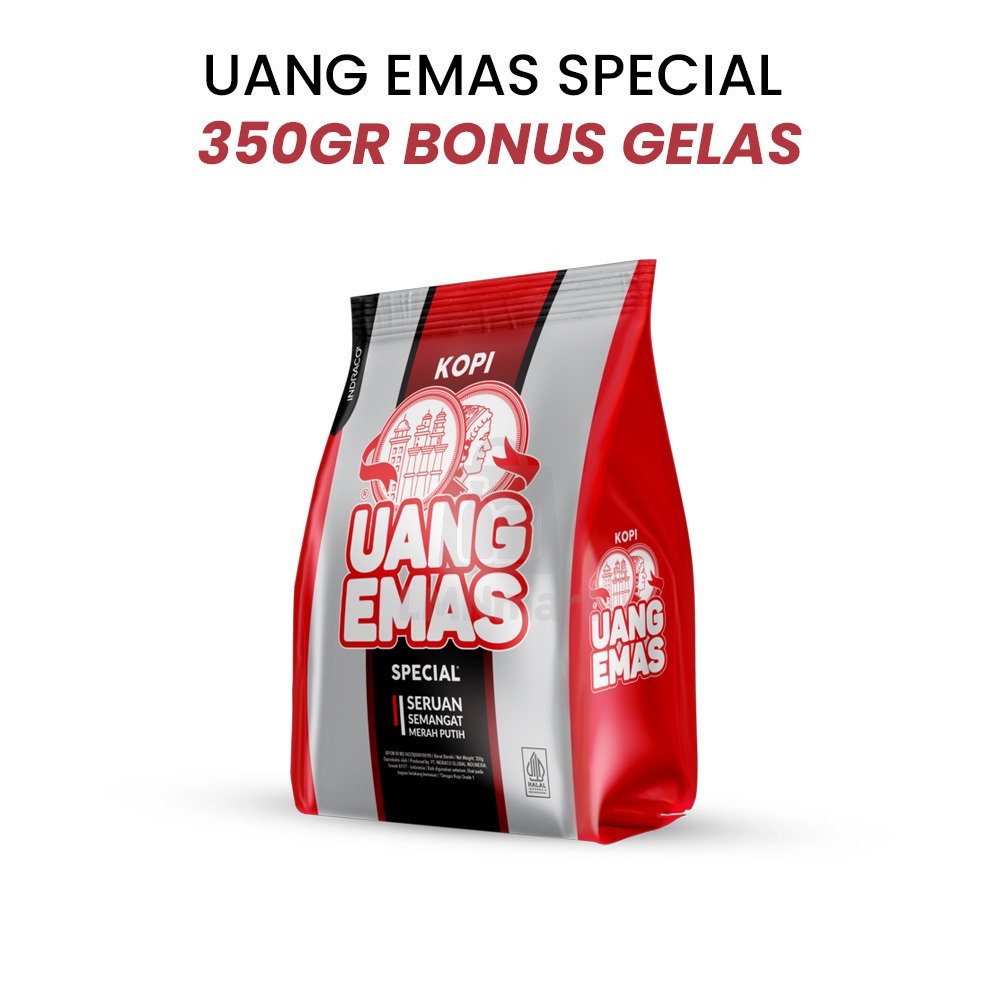Jual UANG EMAS Kopi Bubuk Special 350gr SUDAH TIDAK DAPAT GELAS | Kopi ...