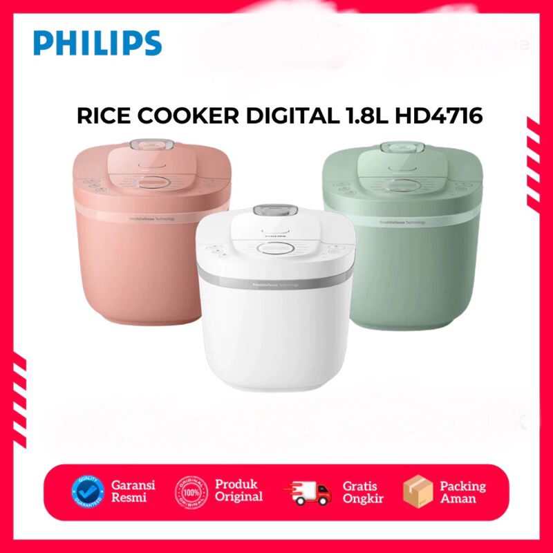 Jual PHILIPS RICE COOKER DGTL HD 4716 | Shopee Indonesia