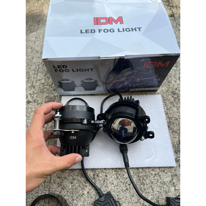 Jual Folampu Projector Biledia 3 Warna Alumunium Lensa LED Lampu Kabut ...