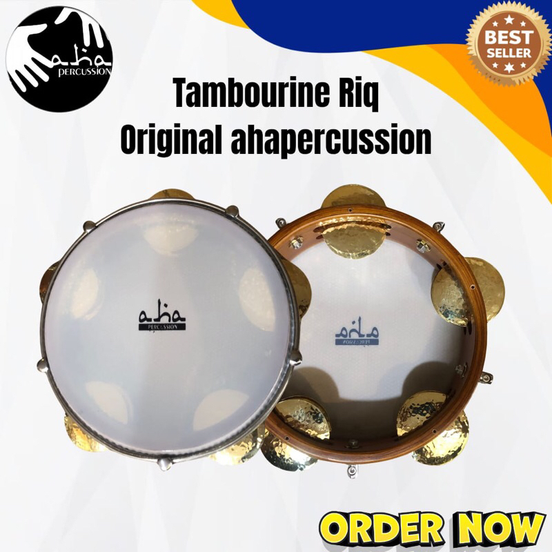 Jual RIQ AHA KAYU Original ahapercussion Riq Hadroh Tamborin | Shopee ...