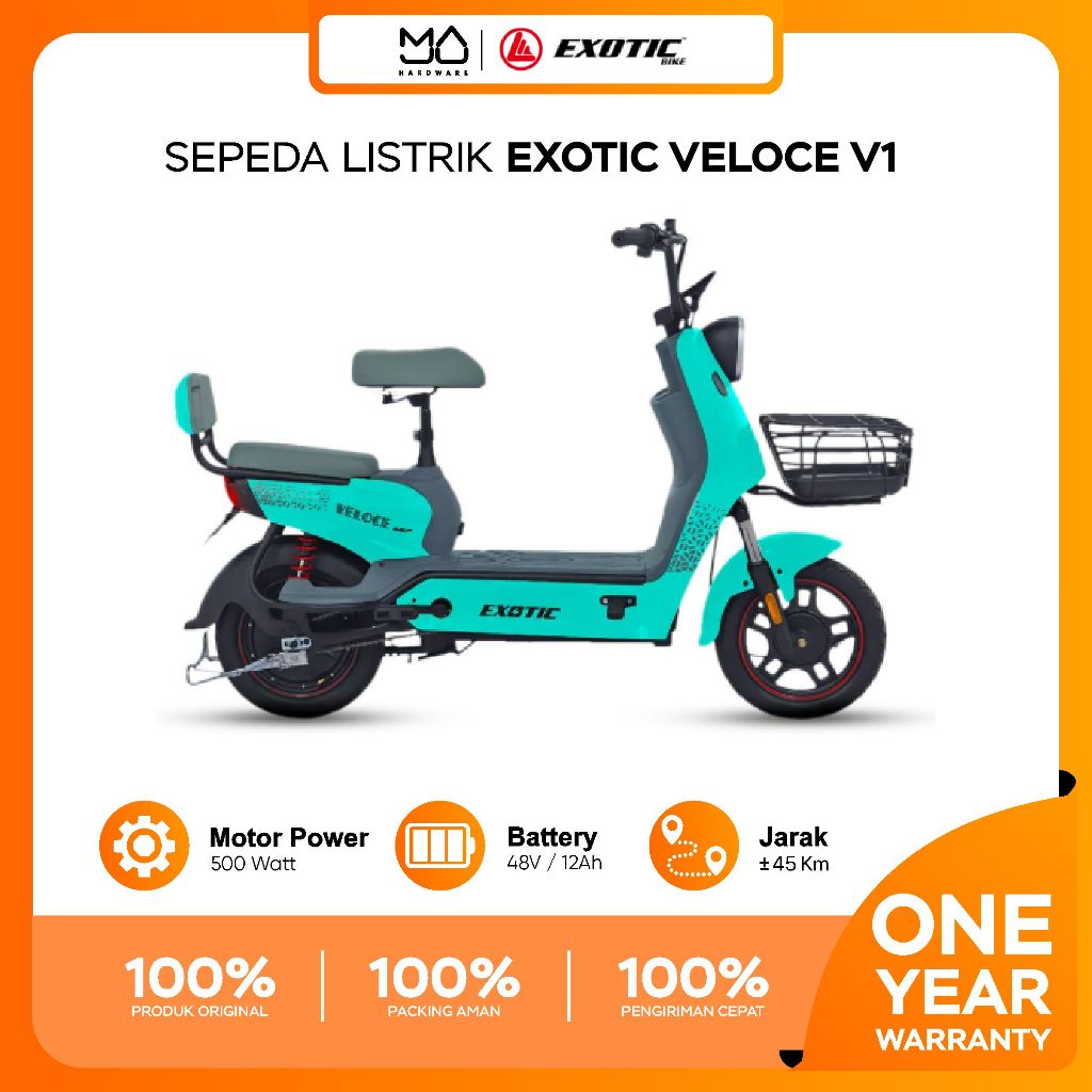 Jual Sepeda Listrik Exotic Veloce V2 48 V / 500 W Electric E Bike ...