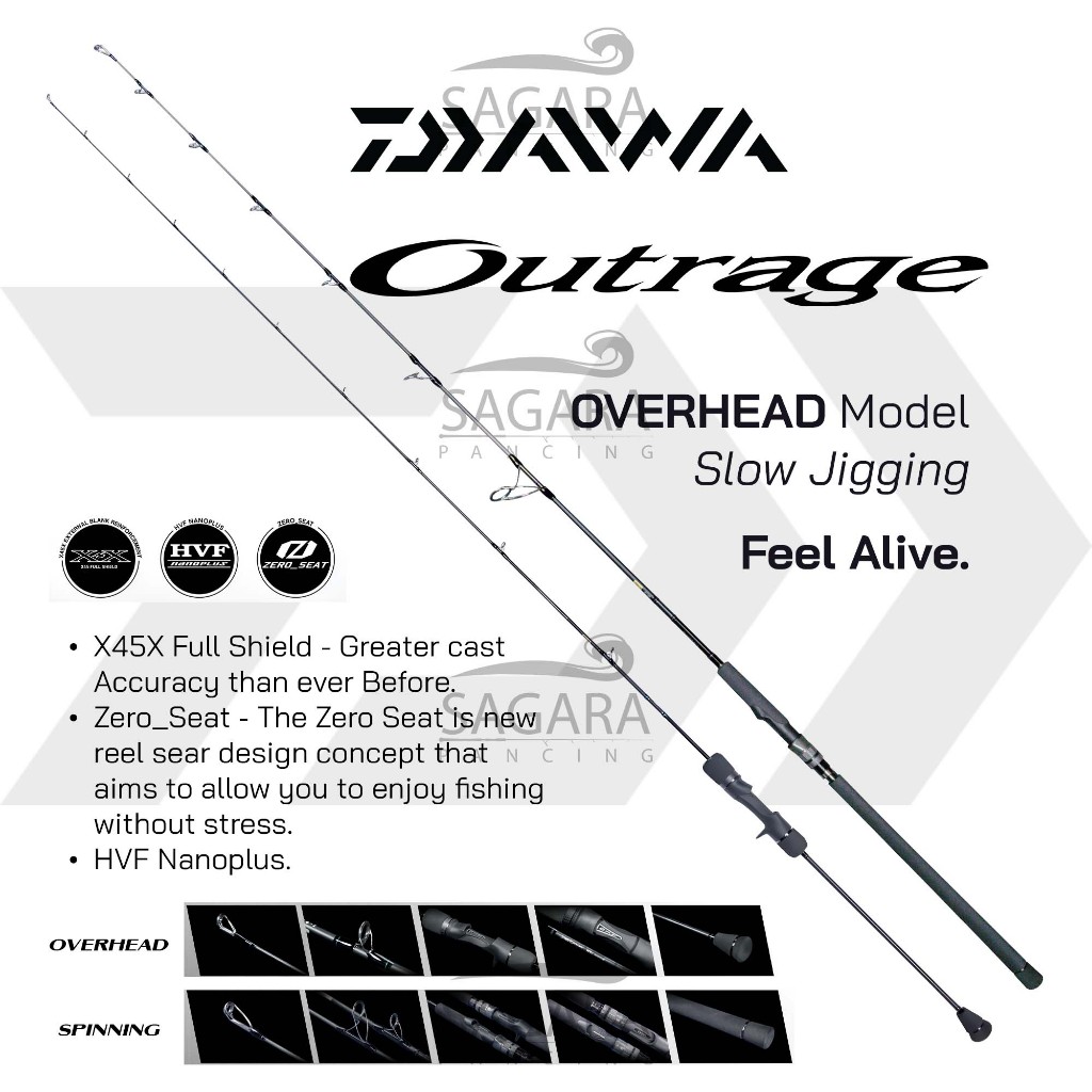 Jual Joran Daiwa Outrage Joran Slow Jigging Rod Jigging Joran Carbon Hollow | Shopee Indonesia