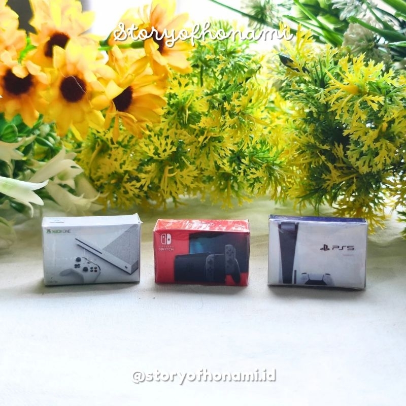 Jual MINIATUR 1:12 KOTAK GAME CONSOLE (3 x 1 x 2 cm) XBOX NINTENDO SWITCH PS5 PLAYSTATION ...