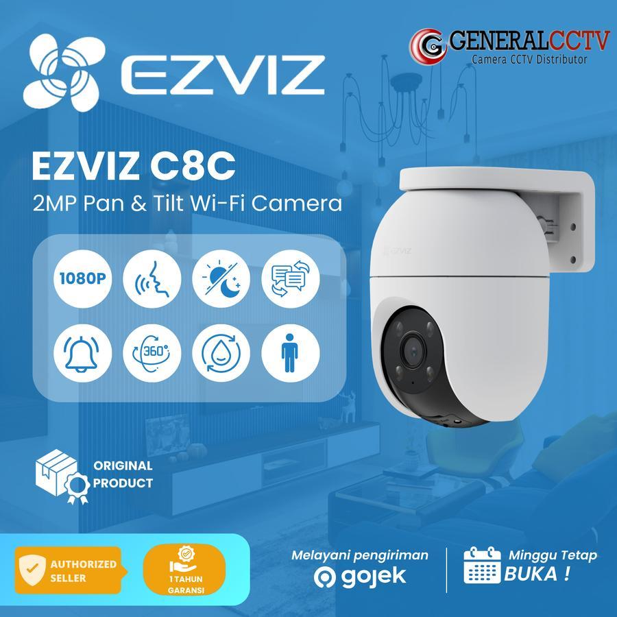 Jual Ezviz C8C 1080P Color Night PTZ Wireless IP Camera CCTV Outdoor ...