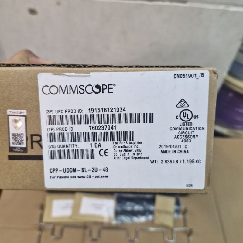 Jual COMMSCOPE PATCH PANEL 48PORT CAT.6 LOADED / PATCH PANEL 48PORT CAT ...