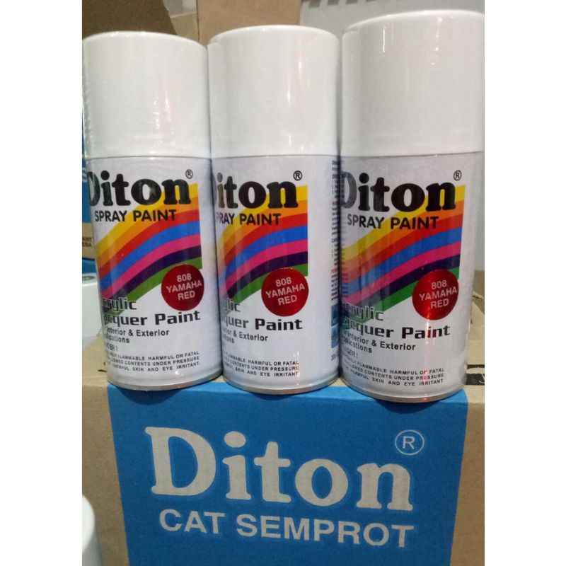 Jual DITON Cat Semprot pilok Pilox Pylox Warna Merah Metalik Ukuran ...