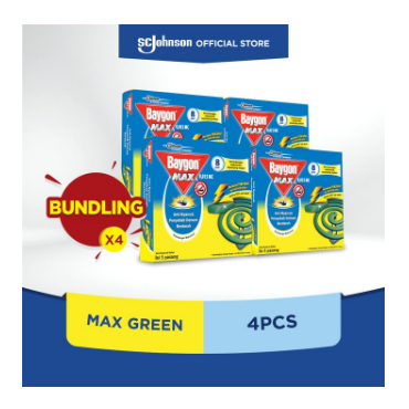 Jual Baygon Coil Standard Max Green 8Hr 125g Isi 4pack / Baygon Obat ...