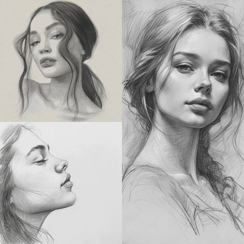 Jual Jasa gambar wajah drawing realis manual ukuran A5 | Shopee Indonesia