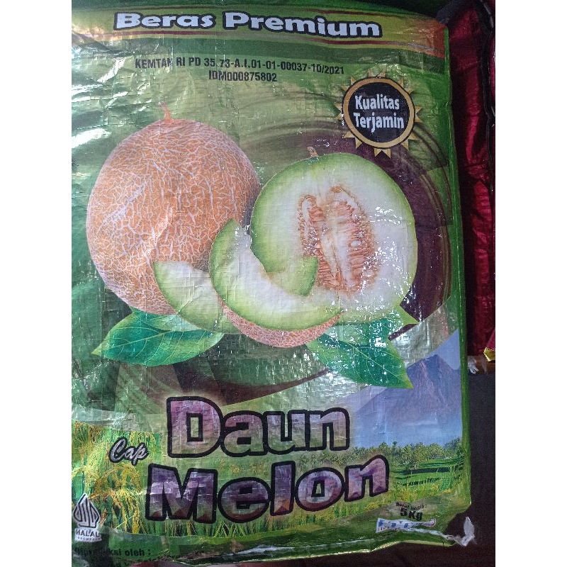 Jual BERAS DAUN MELON JAWA PULEN 5KG/BERAS JAWA DAUN MELON 5KG | Shopee ...