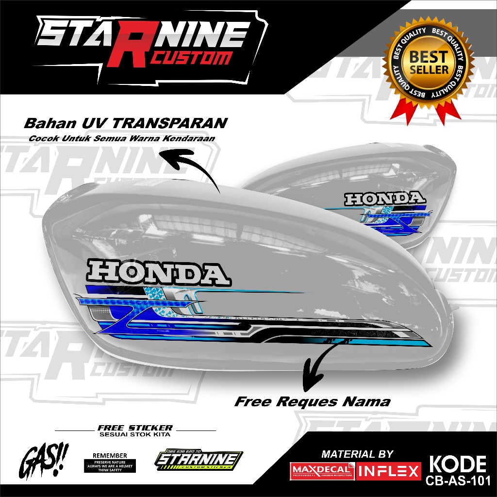 Jual striping cb sticker cb minimalis kode CB-AS-101 | Shopee Indonesia