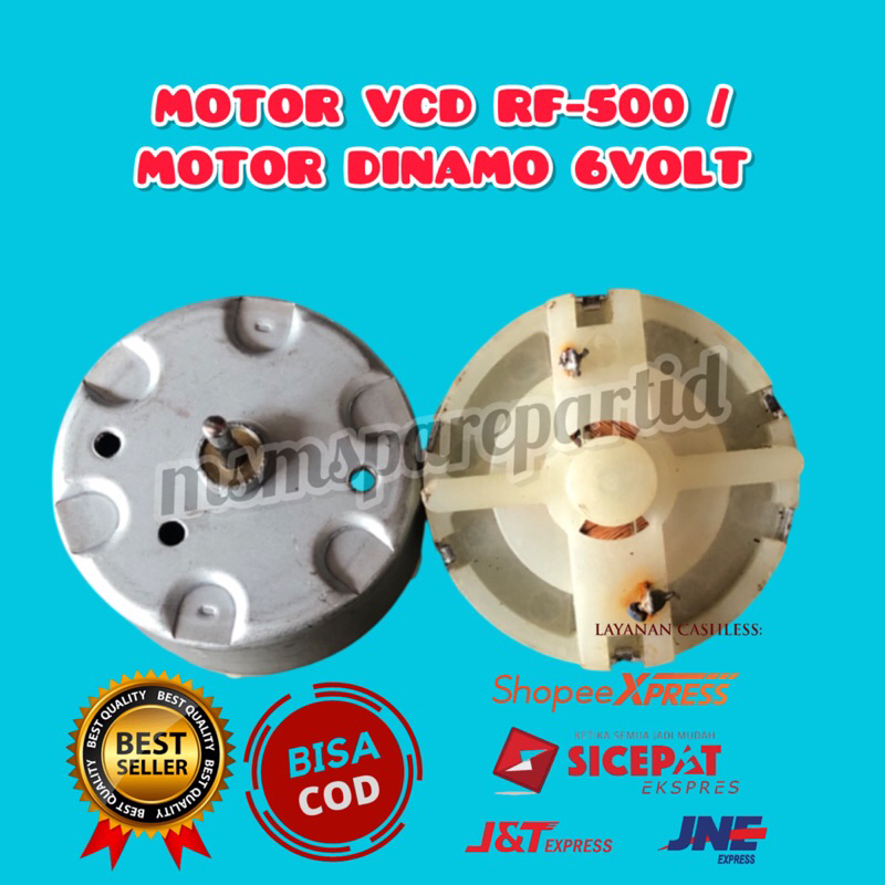 Jual MOTOR VCD RF-500 / MOTOR DINAMO 6VOLT | Shopee Indonesia