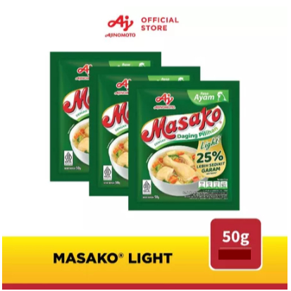 Jual MASAKO RENDAH GARAM Penyedap Rasa Ayam 50gr | Shopee Indonesia
