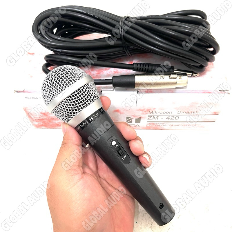 Jual Mic Kabel TOA ZM420 Original Mic toa zm 420 kabel -+5meter ( Bisa COD ) | Shopee Indonesia