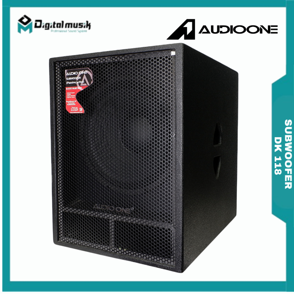 Jual AUDIO ONE Subwoofer Speaker Aktif Pasif DK 118 Ukuran 18 Inch Speaker Karaoke Full Bass ...