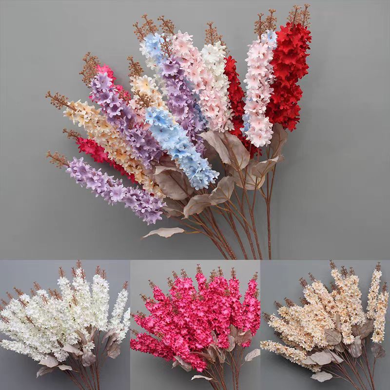 Jual Bunga Delphinium Spring- Artificial Bunga Delphinium 3 Bunga Hias ...