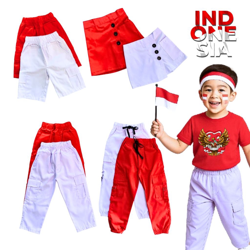 Jual Baju Merah Putih Anak Perempuan Laki Ke80 Kaos Agustusan Garuda ...