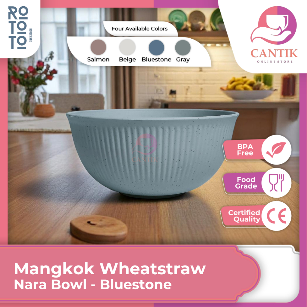 Jual Rototo Nara Satuan Bowl Mangkok Jerami Elegant Wheatstraw Mangkok ...