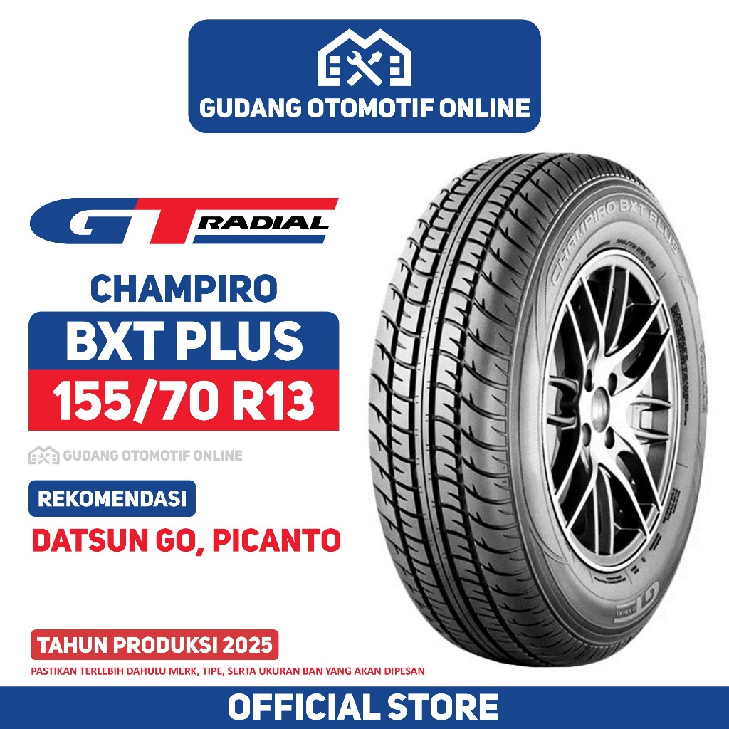 Jual Ban GT Radial Champiro BXT Plus 155/70 R13 Ban Mobil Datsun Go ...