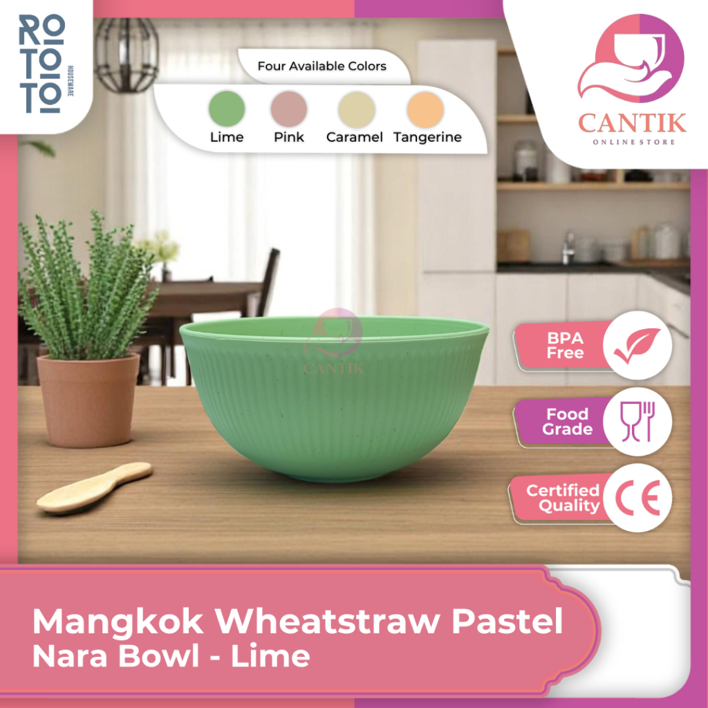 Jual Rototo Nara Bowl Satuan Mangkok Jerami Elegant Wheatstraw Mangkok ...