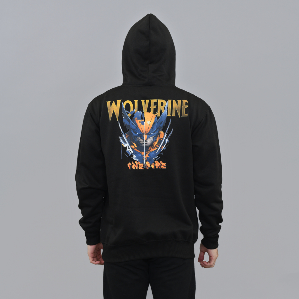 Jual Jaket switer oblong Hoodie DTF Wolverine / Jaket Pria Oblong Topi ...