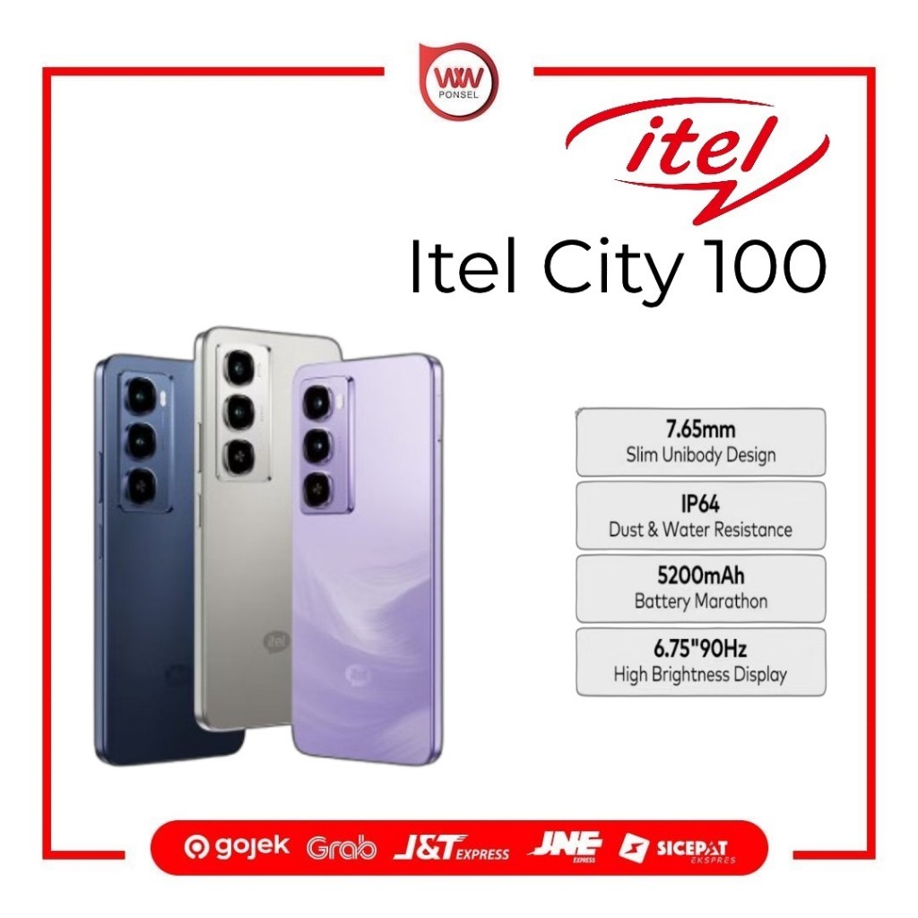 Jual Hp Itel City 100 Ram 8GB Internal 128GB Garansi Resmi | Shopee ...