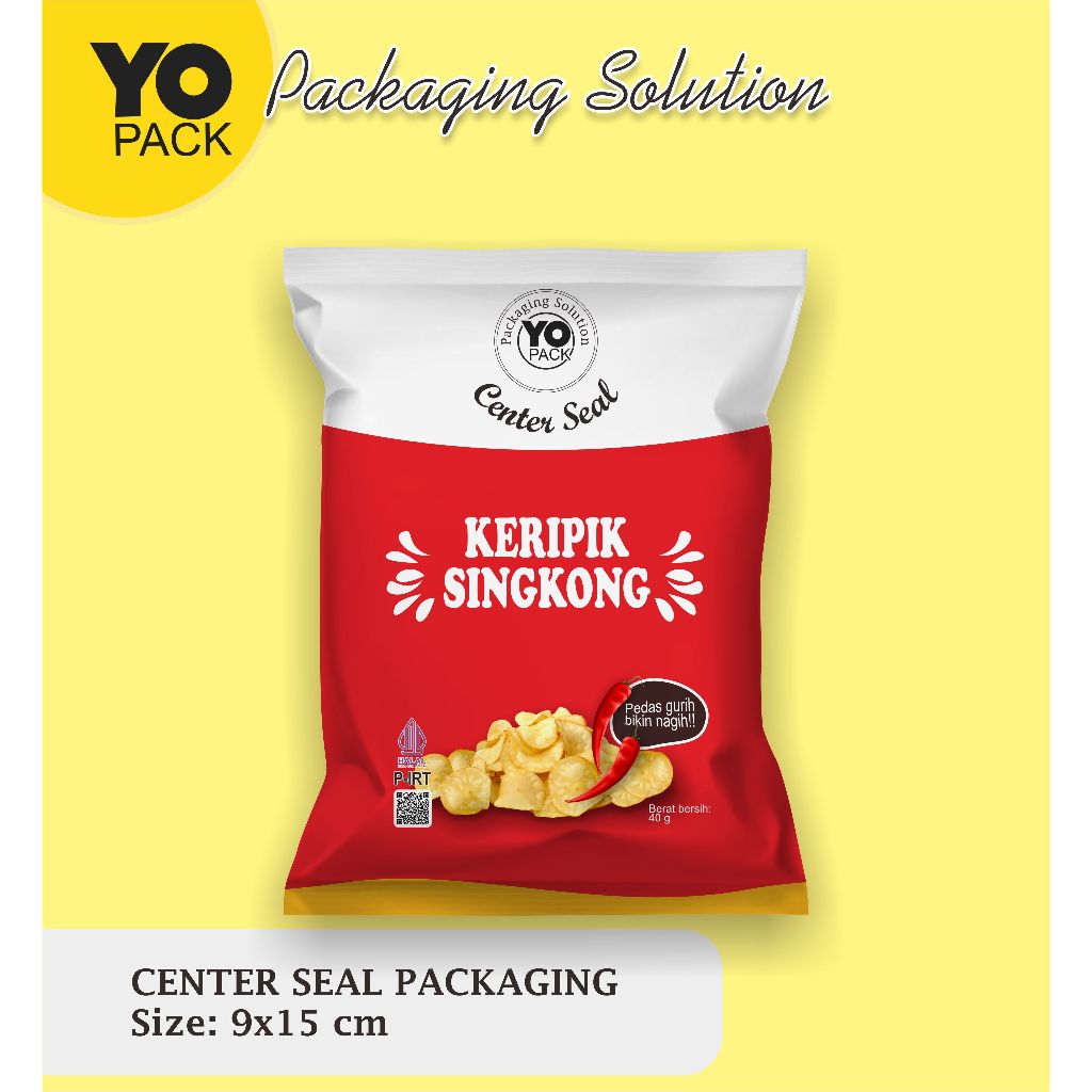 Jual Yo Pack - Packaging Kemasan Center Seal Full Print Ukuran 9x15 ...