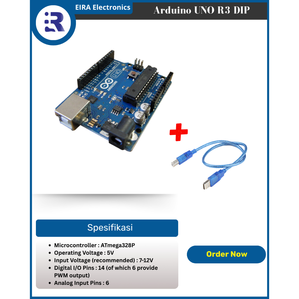 Jual ARDUINO UNO R3 DIP | Shopee Indonesia