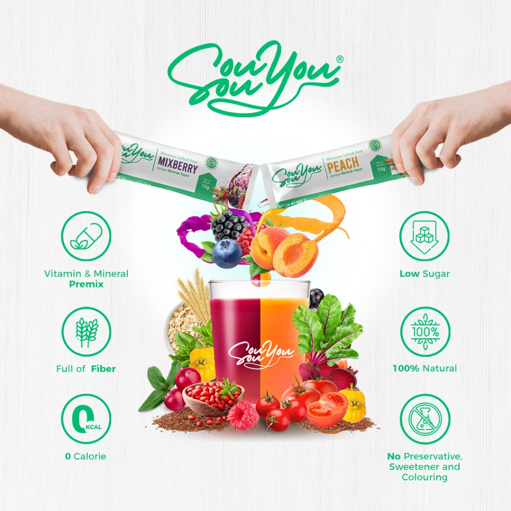 Jual Sousouyou Enriching FIber Drink Minuman Detox 2 Sachet Suplemen ...