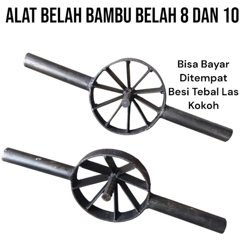 Jual Alat Belah Bambu Bahan Plat Baja Tebal Sudah Tajam Siap Pakai ...