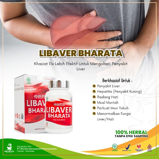 Jual Libaver Bharata Obat Liver Herbal Hepatitis ABCDE Liver Bengkak ...
