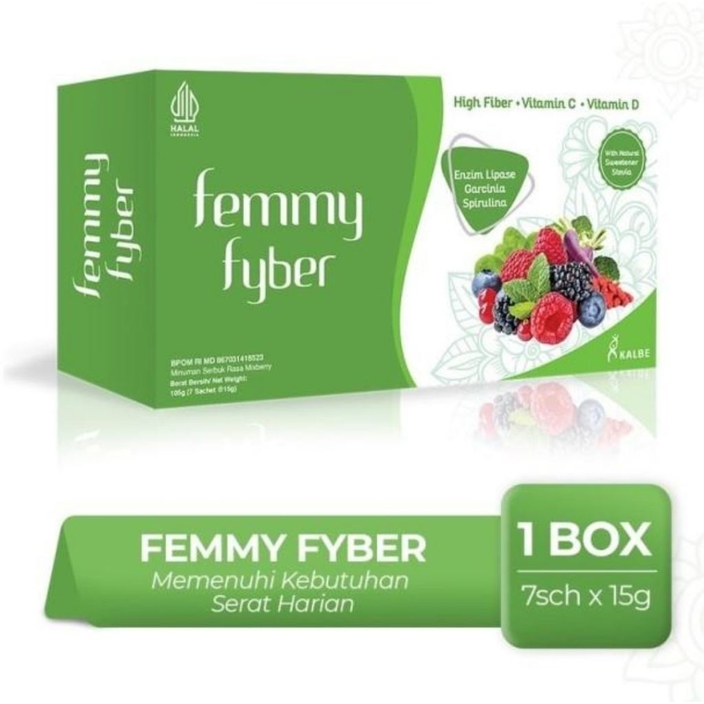 Jual Femmy Fiber Mix Berry - Minuman Diet Fiber rasa Berry - per box ...