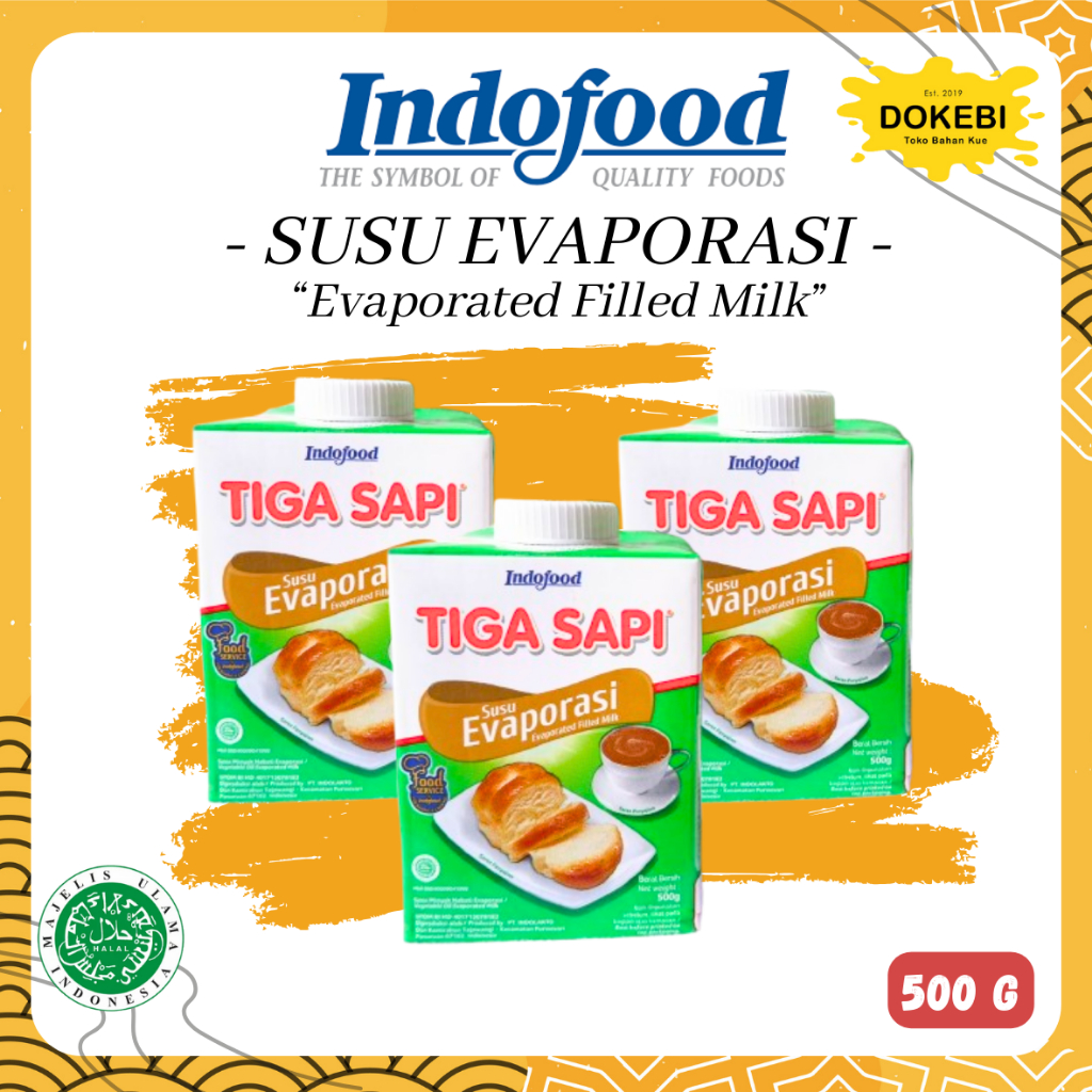 Jual Tiga Sapi Susu Evaporasi 500 Gr Indofood Kental Manis | Shopee ...