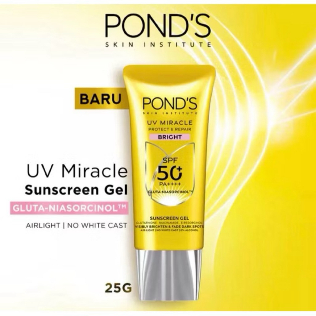 Jual Ponds Sunscreen Spf 50 Bright Gluta Niasorcinol Sunscreen Gel 25Gr ...