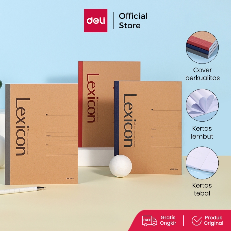 Jual Deli Buku Catatan Soft Cover / Soft Cover Notebook A5 & B5 2321X ...