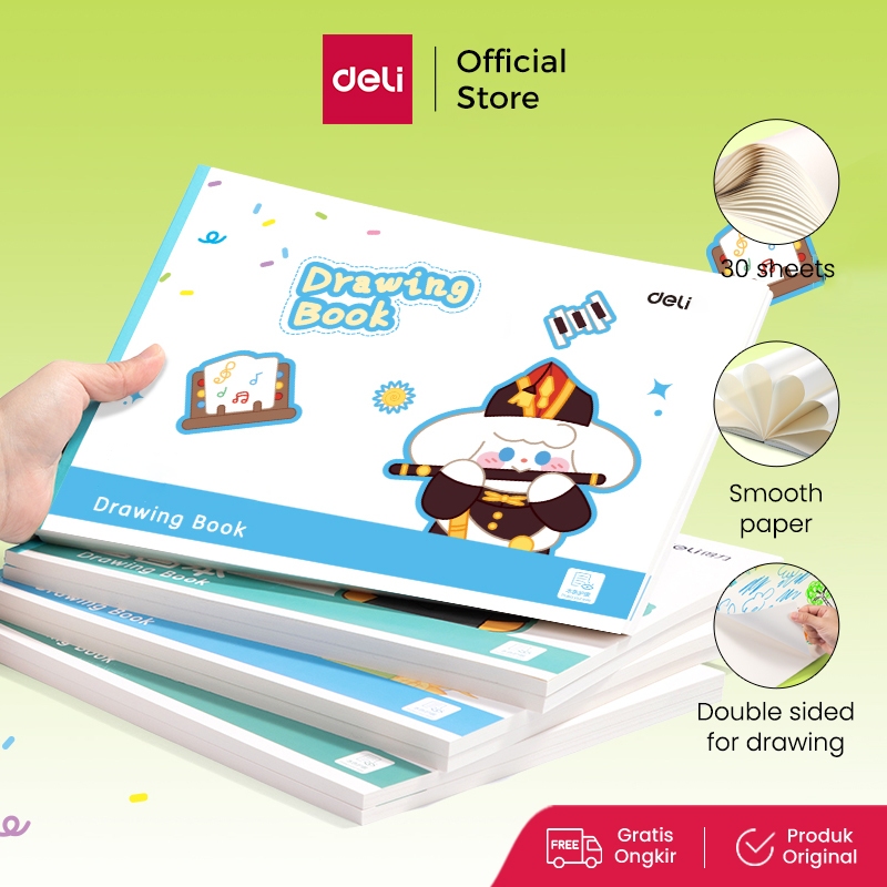 Jual Deli Buku Gambar / Drawing Book 30 sheets BE50X-X | Shopee Indonesia