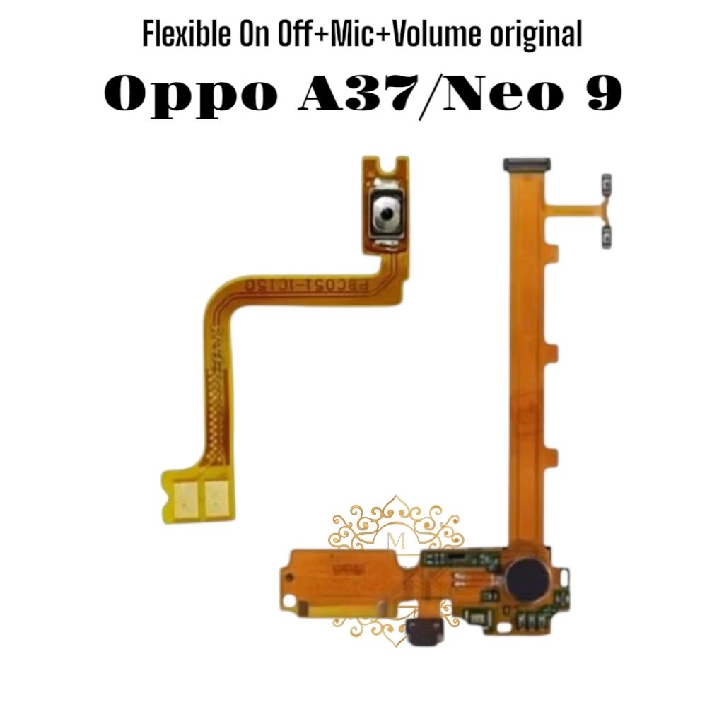 Jual Flexible On Off Mic+Volume Oppo A37 Neo 9 Original | Shopee Indonesia