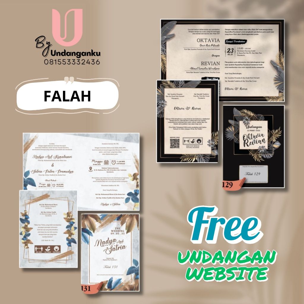 Jual UNDANGAN PERNIKAHAN CETAK | UNDANGAN AESTHETIC FLORAL | UNDANGAN ...