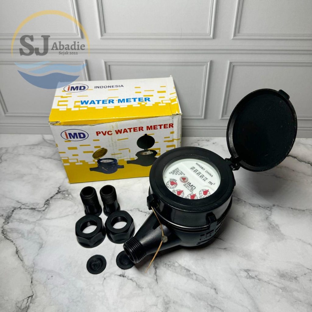 Jual (1 PC) IMD Meteran Air Body PVC Plastik Water Meter 1/2 Inch | SJ ABADIE | | Shopee Indonesia