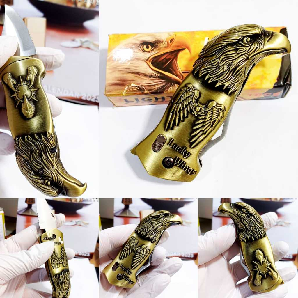Jual korek api besi model gas api laser-motif elang | Shopee Indonesia