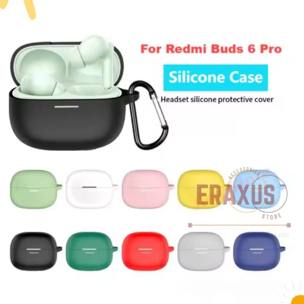 Jual Eraxus Case Xiaomi Redmi Buds 6 Pro Soft Silicone Protective Cover ...