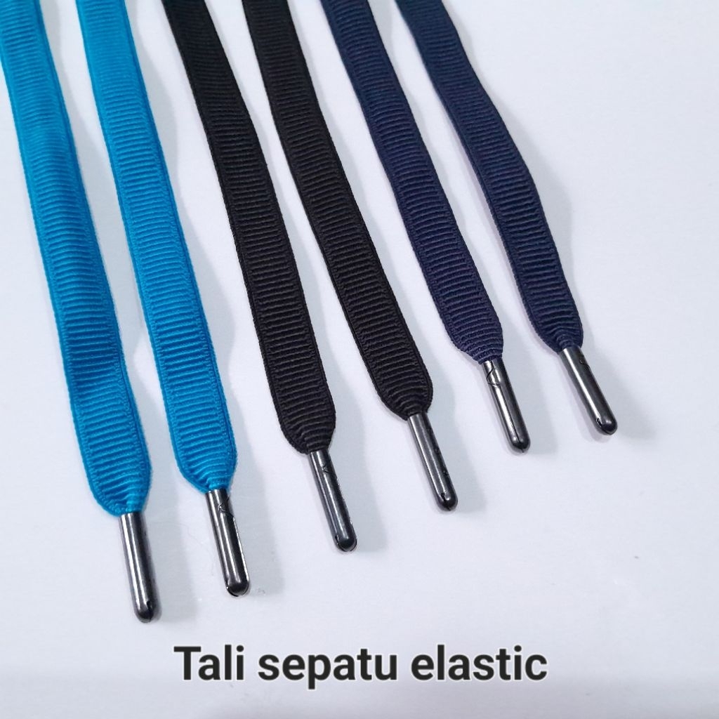 Jual Tali sepatu Elastic/elastis model flat ujung besi, P.120cm L.1cm ...