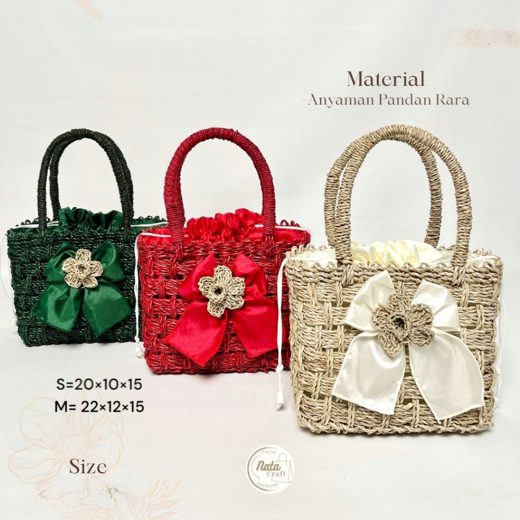 Jual Nata craf-Tas Anyaman Rara Cocok untuk hampers-sangjit-parcel ...