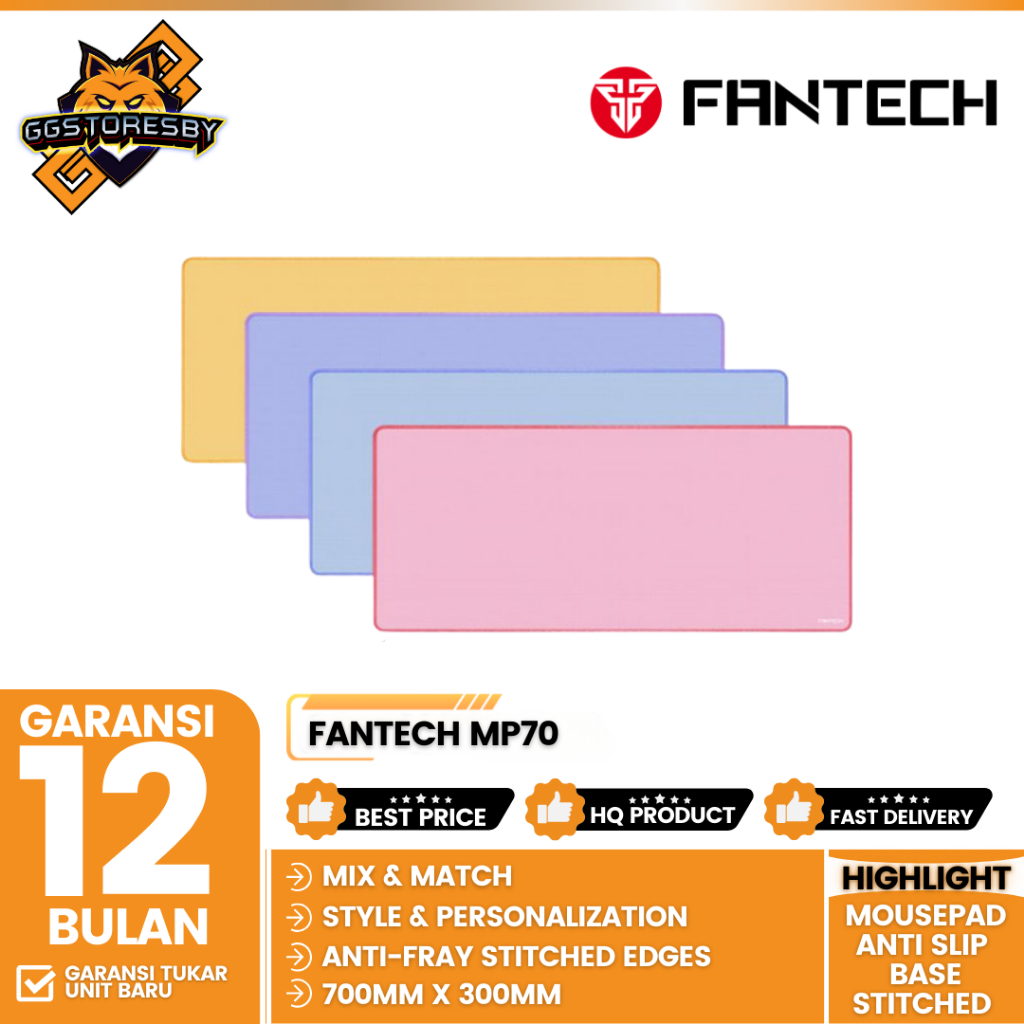 Jual Fantech Mp70 / Mp-70 Basic Deskmat Mousepad Anti Slip Base ...