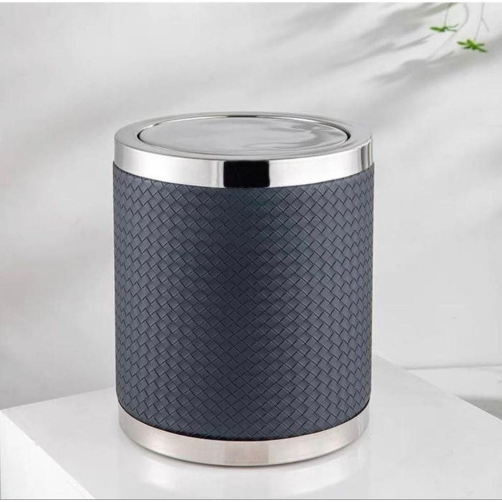 Jual Tegga Dustbin Leather / Tempat sampah aesthetic / rumah tangga ...