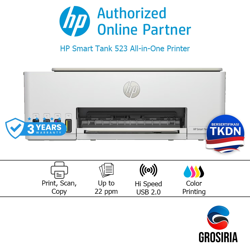 Jual HP Printer Smart Tank 523 TKDN (4A8S2A) | Shopee Indonesia