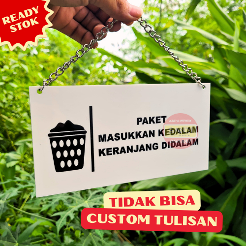 Jual Papan Sign Akrilik Tulisan Paket Masukan Dalam Keranjang | Shopee ...