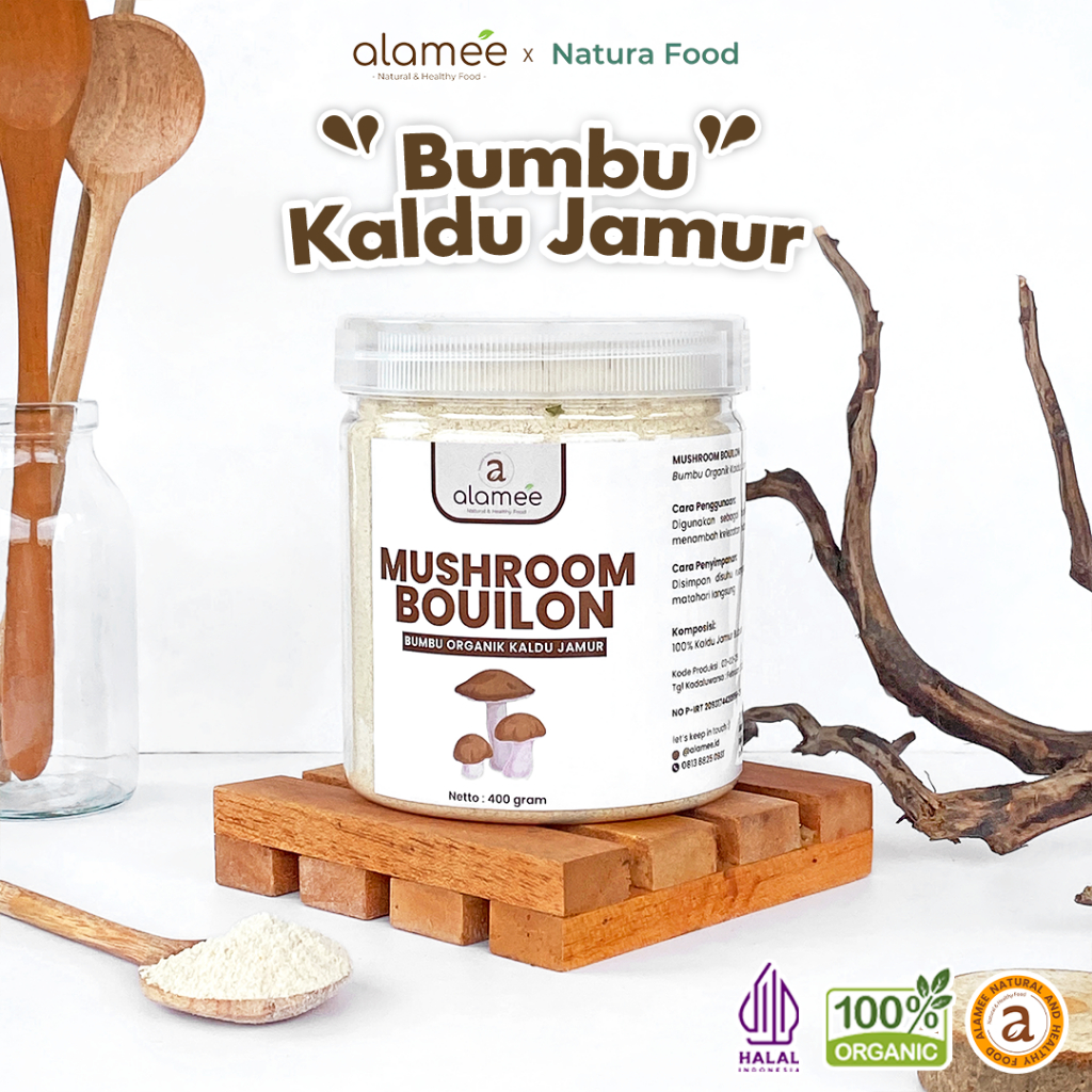 Jual ALAMEE Kaldu Jamur NON MSG Bubuk Mushroom Powder Bumbu Dapur Spice ...