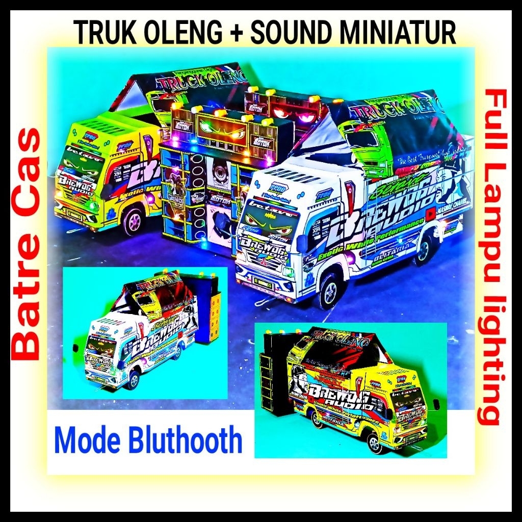 Jual Miniatur Truk Sound Brewog Audio Mode Bluthooth | Shopee Indonesia